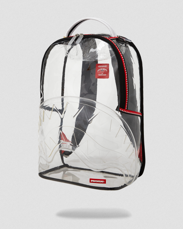 sprayground backpack clear